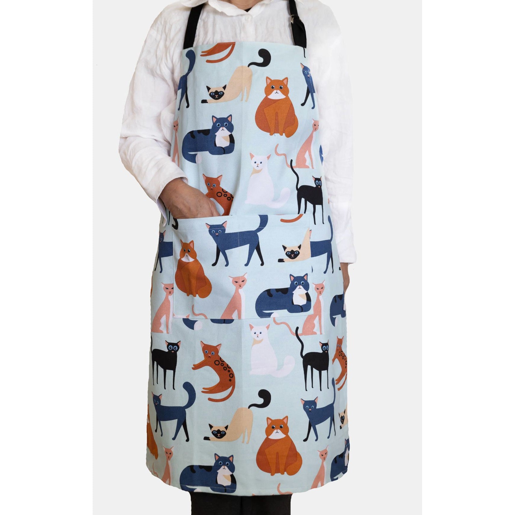 Apron Colourful Cats - Designed in Australia - Chefs Bazaar – Chefs Bazaar