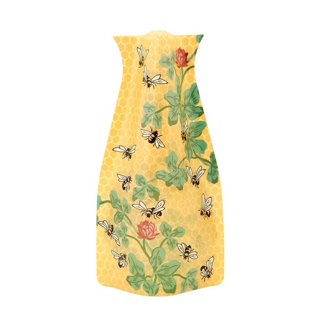 Modgy Expandable Vase - Candace Wheeler Bees With Honeycomb – Chefs Bazaar