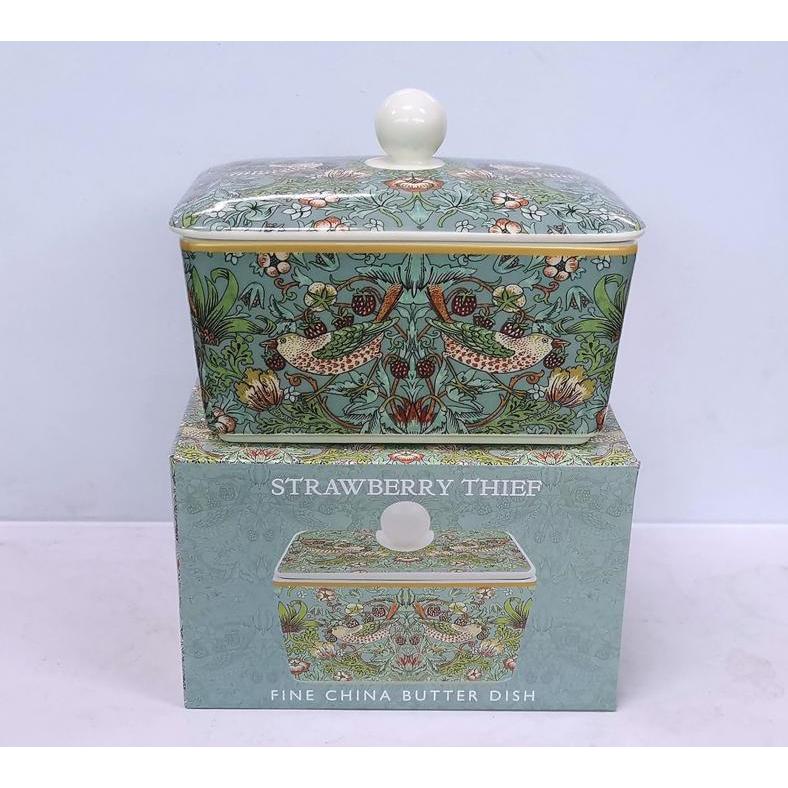 Strawberry Thief Fine China Butter Dish – William Morris Design – Chefs ...