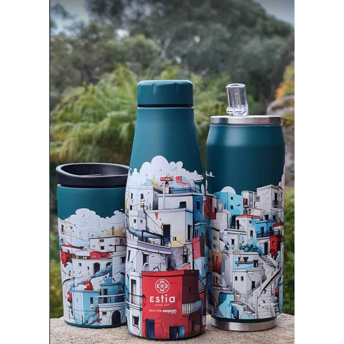 Thermos Travel Water Bottle 500ml - Estia Urban Mythos – Chefs Bazaar