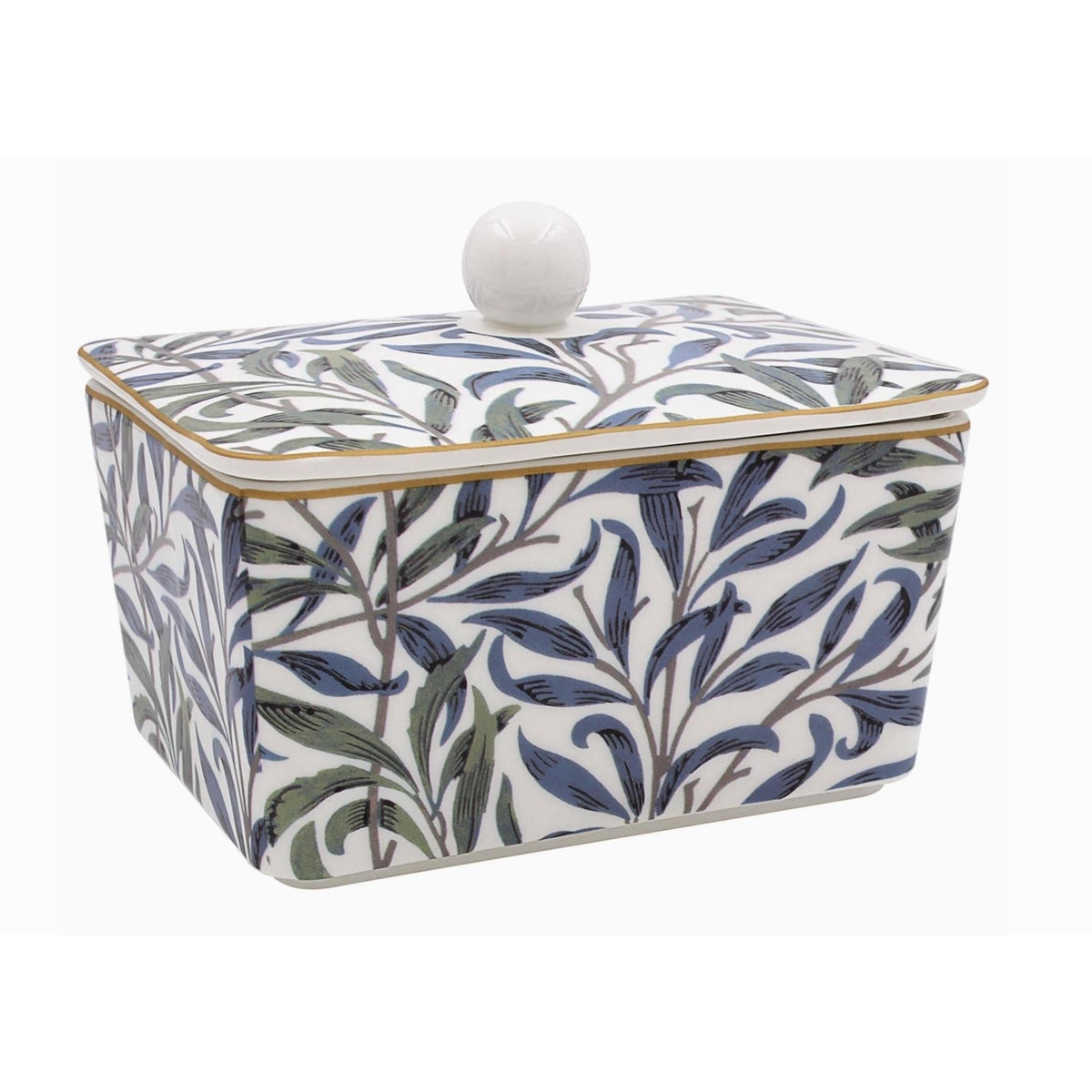 Willow Bough Fine China Butter Dish – William Morris Design – Chefs Bazaar
